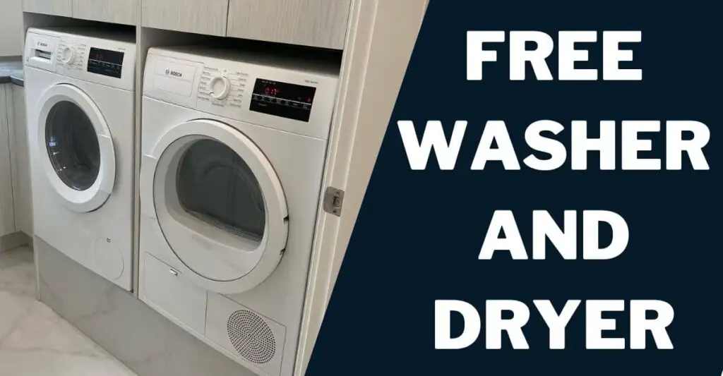 Free Washer And Dryer Craigslist